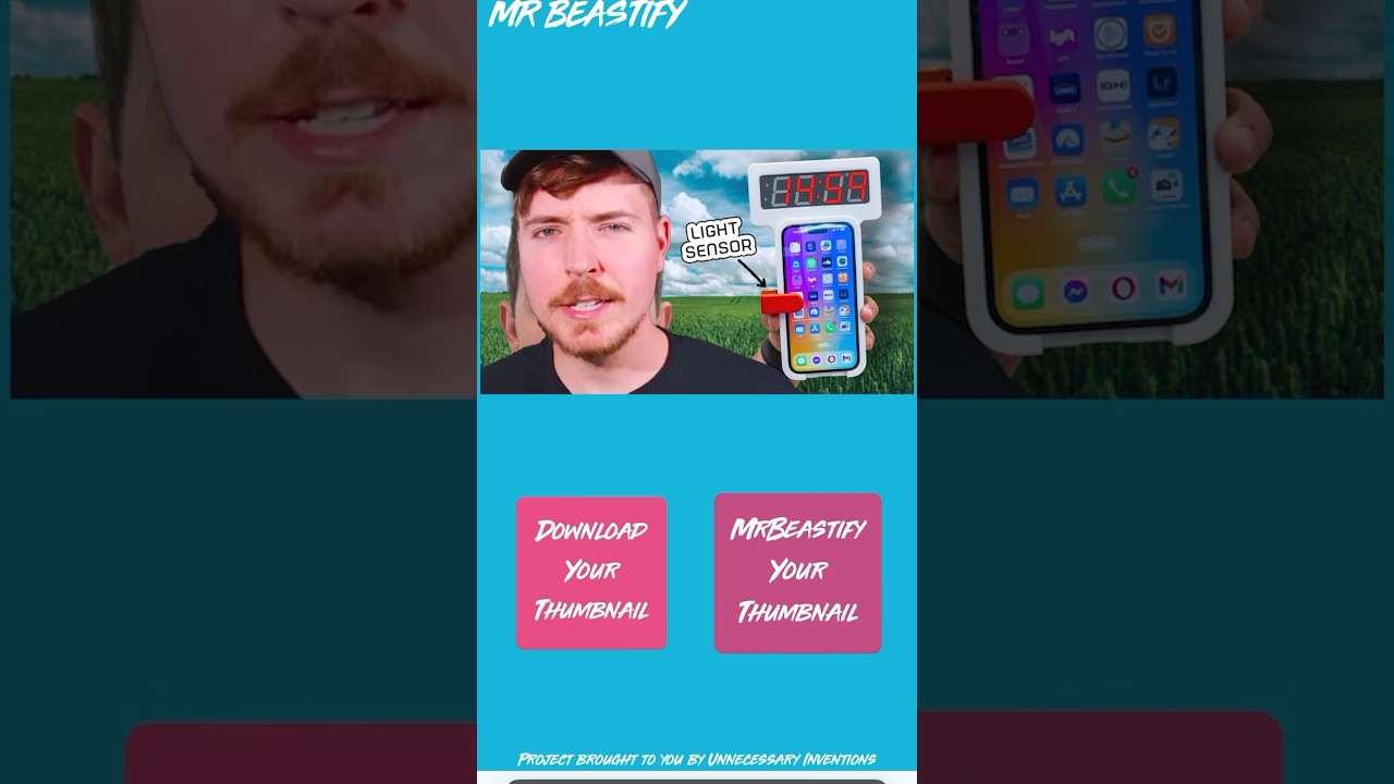 This website adds MrBeast to your thumbnail!!! | Unnecessary Inventions
